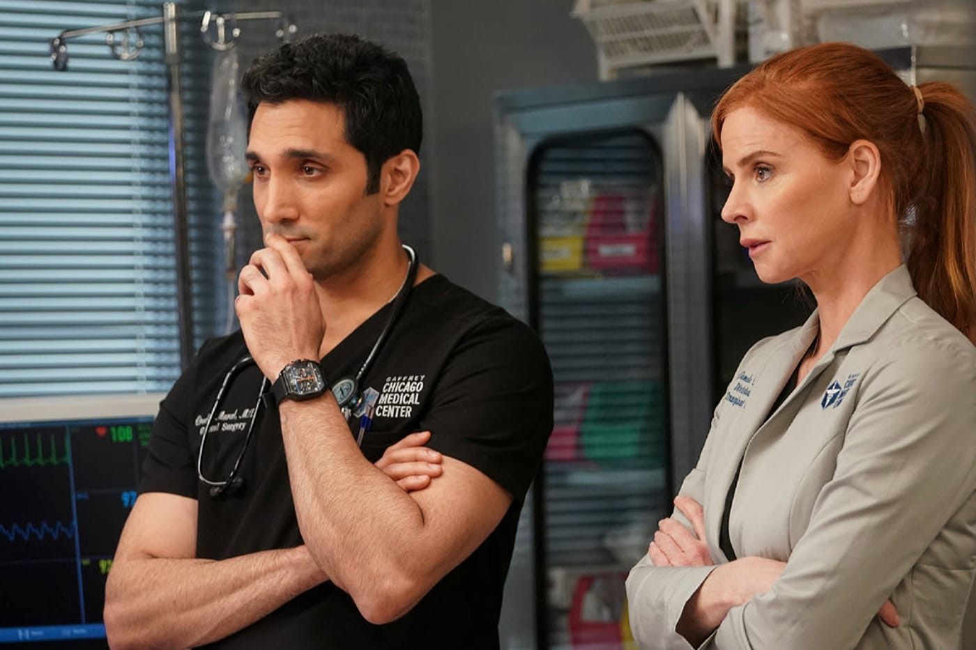 Chicago Med : Chicago Med : Photo Sarah Rafferty, Dominic Rains - 62 ...